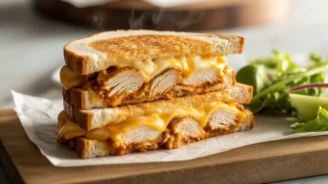 Chicken Cheese Melt Recipe| Easy,Cheesy & Flavor-Packed Meal